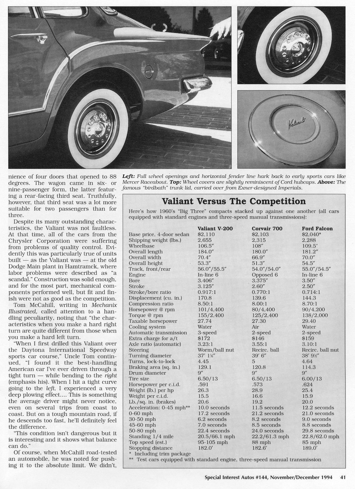 Tony DeFeo: To Love The Road Toad, How The '60 Valiant Started It All ...