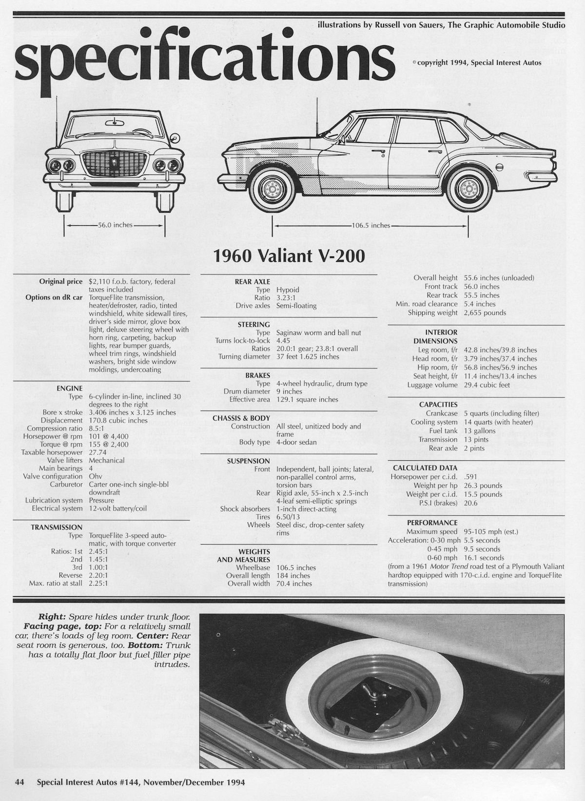 Tony DeFeo: To Love The Road Toad, How The '60 Valiant Started It All ...