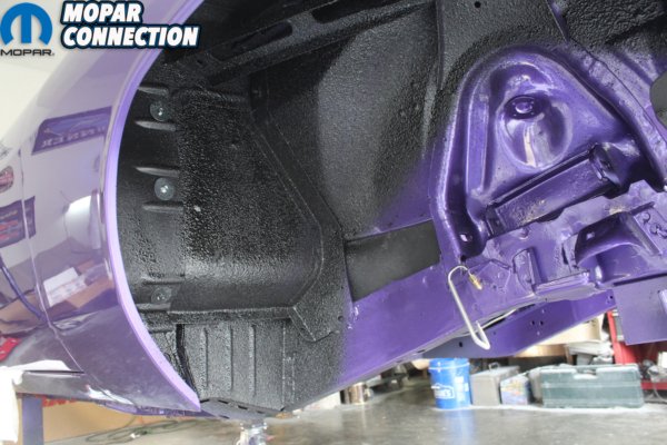 The Coating Down Under: Applying Factory Undercoating on Comeback ‘Cuda ...