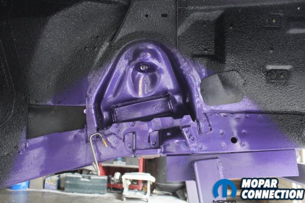 The Coating Down Under: Applying Factory Undercoating on Comeback ‘Cuda ...