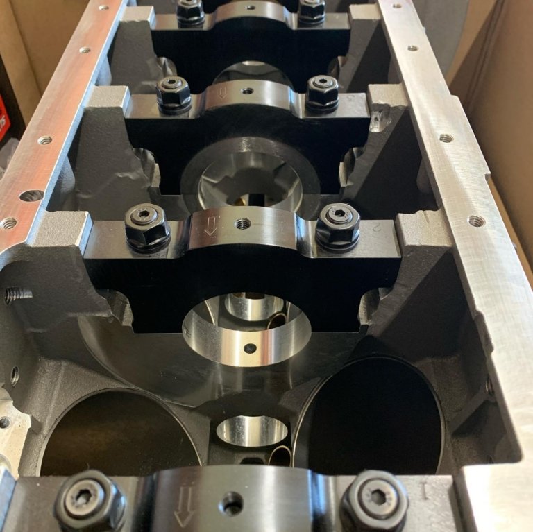 Bill Mitchell Products (BMP) Block Boasts Billet Cross-Bolted Main Caps ...