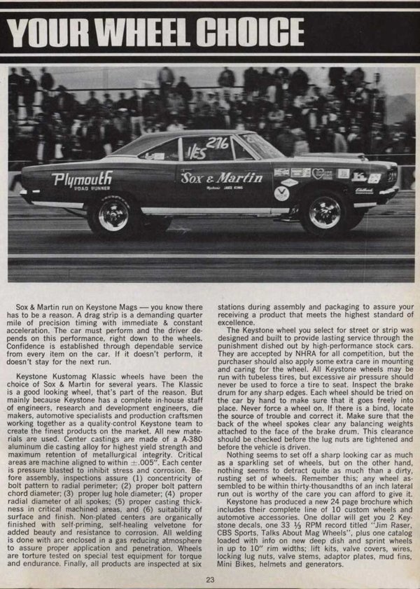 Gallery: When Sox & Martin Counted on Keystone Klassics - Mopar ...