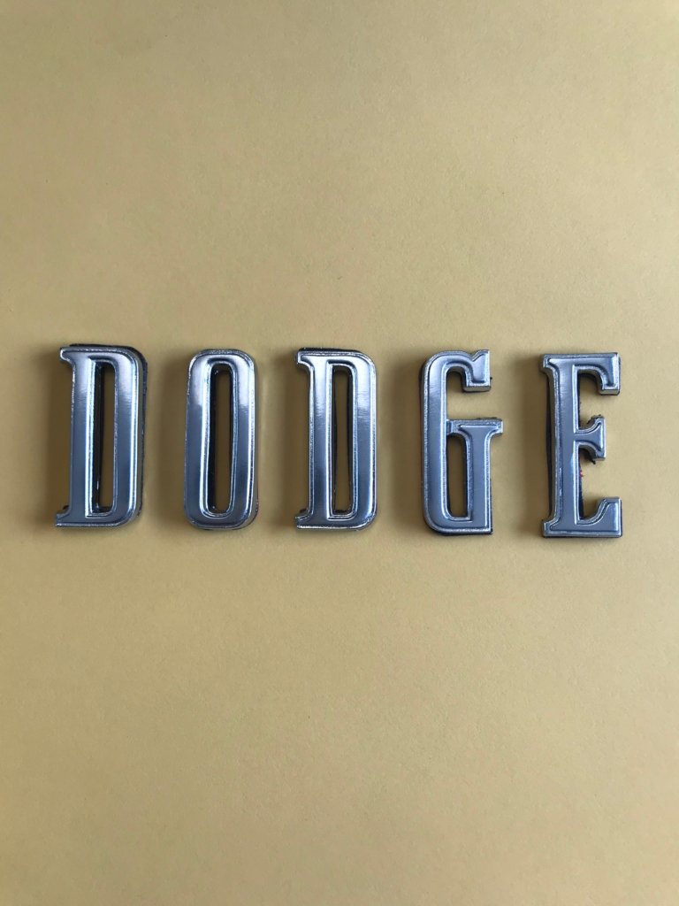 Year One Rolls Out '70, '72-'74 Challenger "Dodge" Hood Letters Set ...