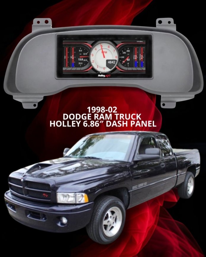 Classic Dash's New Holley Digital Dash Panel For All '98-02 Dodge Rams ...